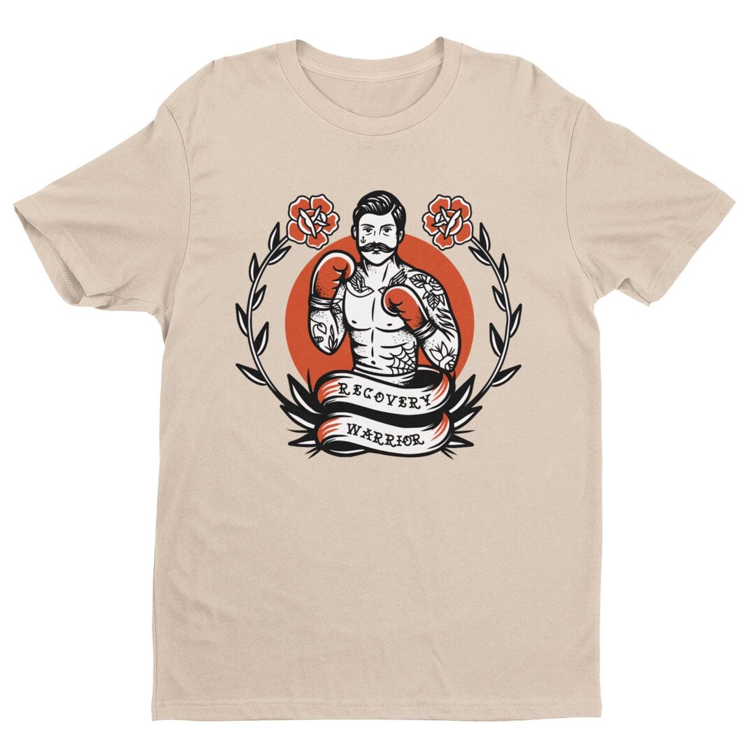 Recovery Warrior Shirt, Boxer Tattoo, Narcotics Anonymous, NA Shirt ...