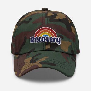 Recovery Rainbow Dad Hat , Recovery Clothing, AA Hat, NA Hat, Narcotics ...