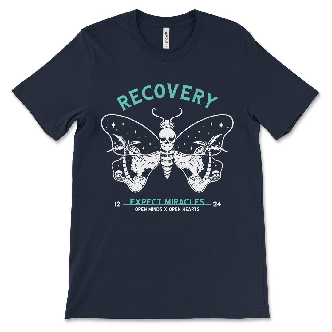 Recovery Tshirt, Expect Miracles, Recovery Clothing, NA T-shirt ...