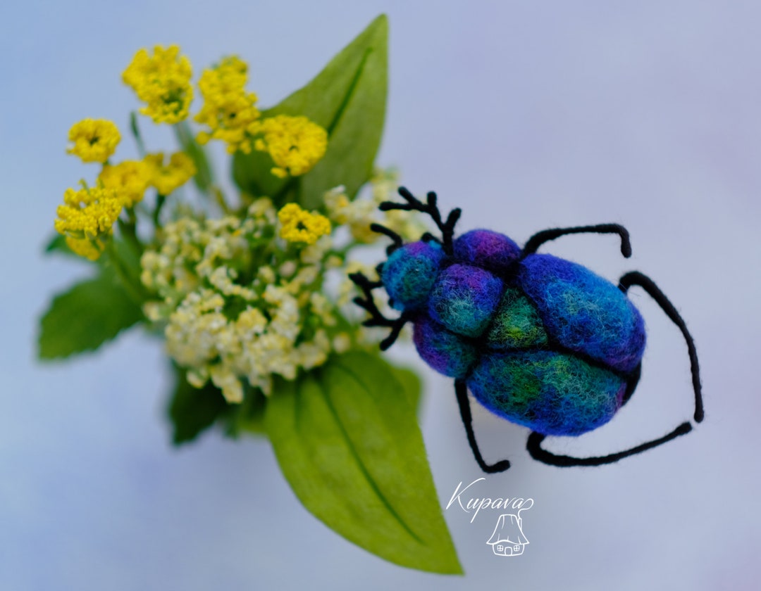 Bug Brooch, Blue Green Beetle Pin, Insect Jewelry, 3d Brooch, Coat ...