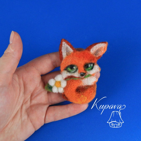 Felt Fox Pin - Etsy
