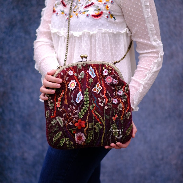 Kiss Lock Shoulder Bag Pattern - Etsy