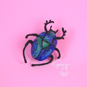 Bug Brooch, Blue Green Beetle Pin, Insect Jewelry, 3d Brooch, Coat ...