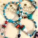 4 Turquoise and Red Coral Stack Bracelets - Etsy