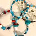 4 Turquoise and Red Coral Stack Bracelets - Etsy