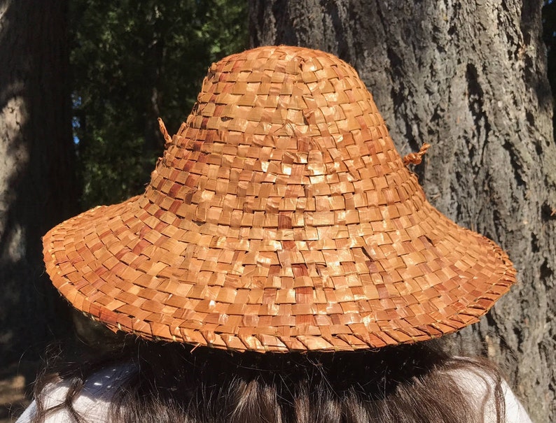Cedar Bark Hat Woven Hat / Cedar Weaving / for Adults - Etsy