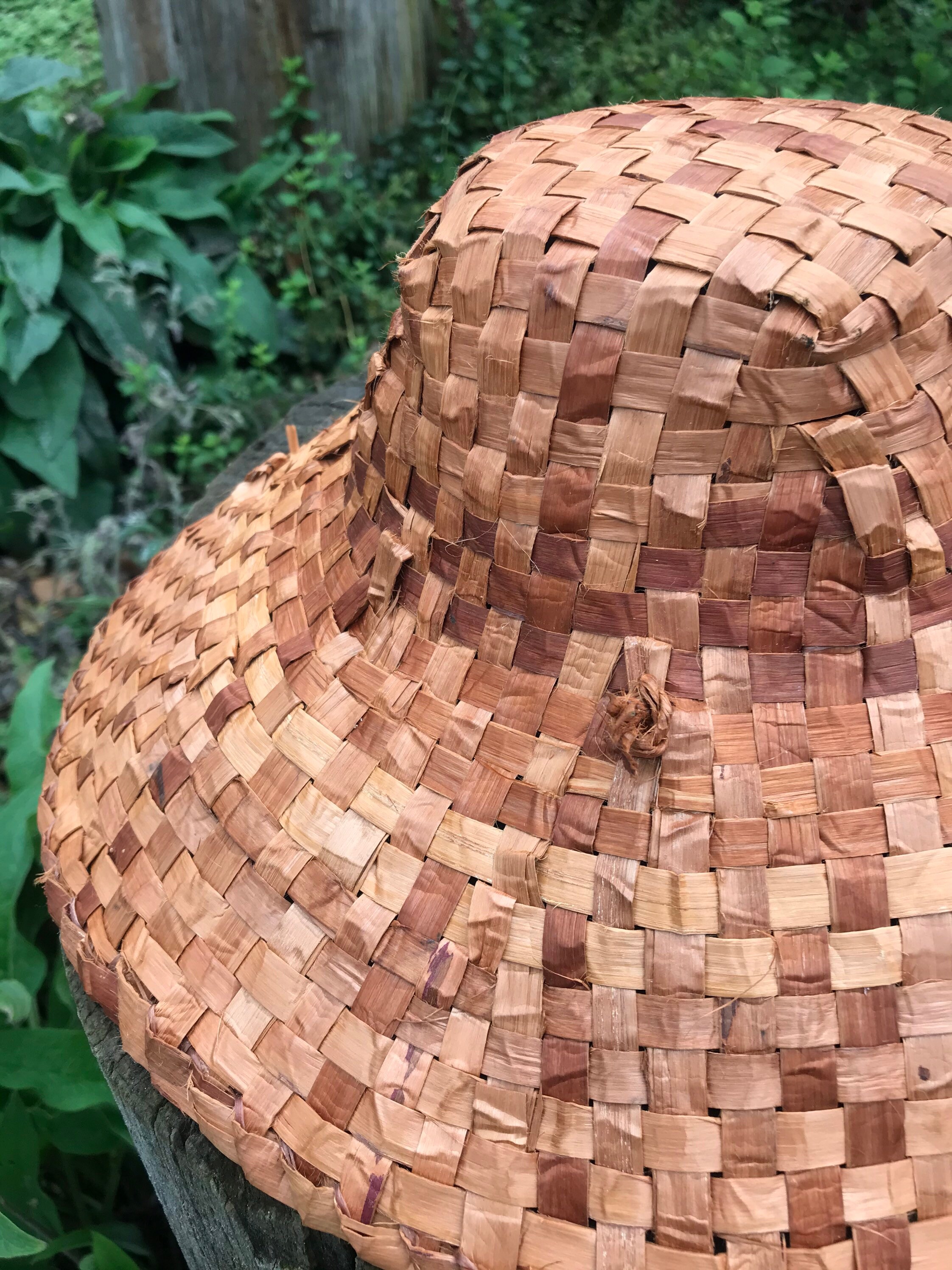 Cedar Bark Hat Woven Hat / Cedar Weaving / for Adults - Etsy