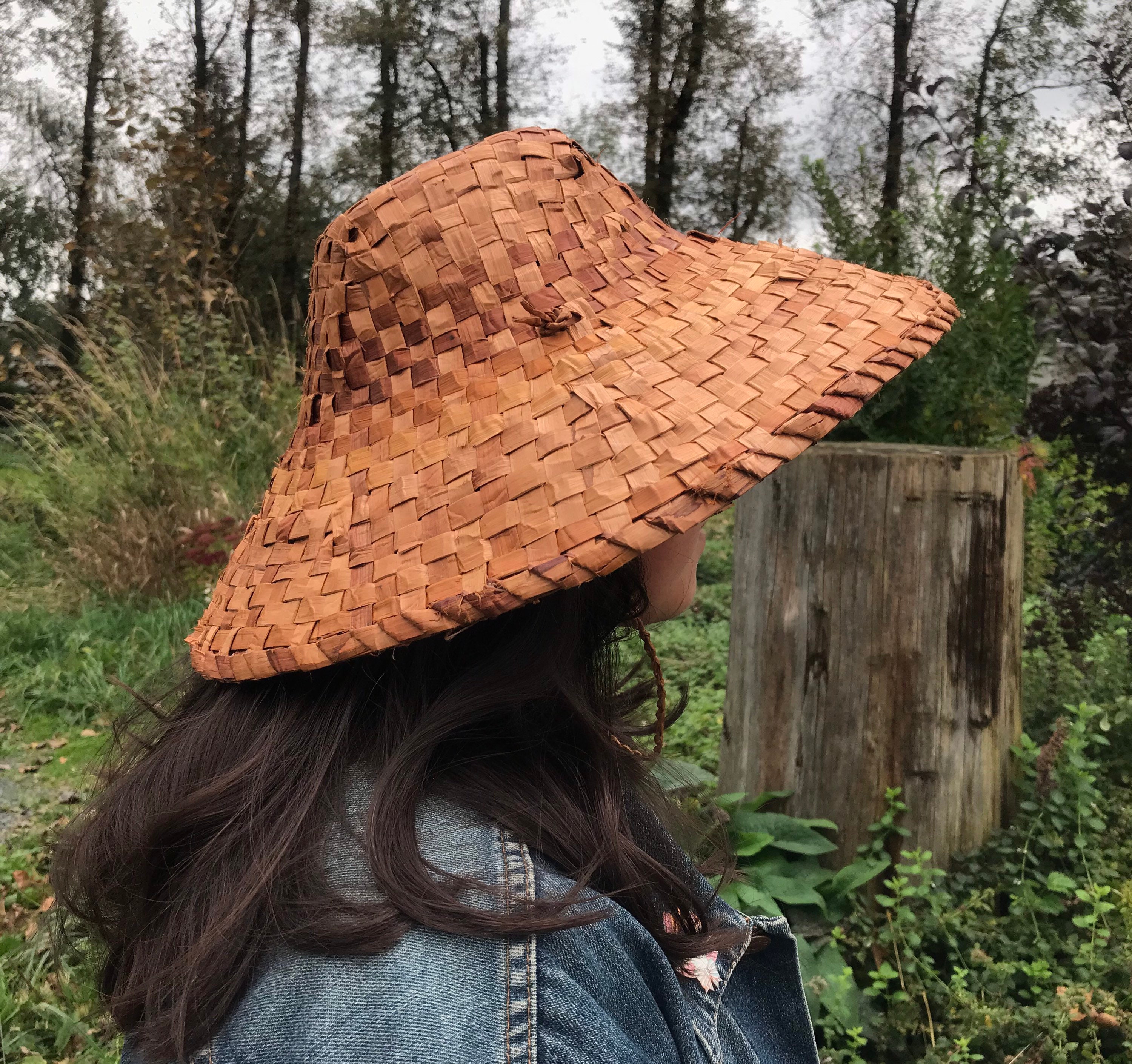 Cedar Bark Hat Woven Hat / Cedar Weaving / for Adults - Etsy