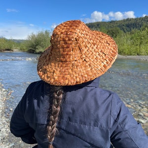 Cedar Bark Hat Woven Hat / Cedar Weaving / for Adults - Etsy Canada