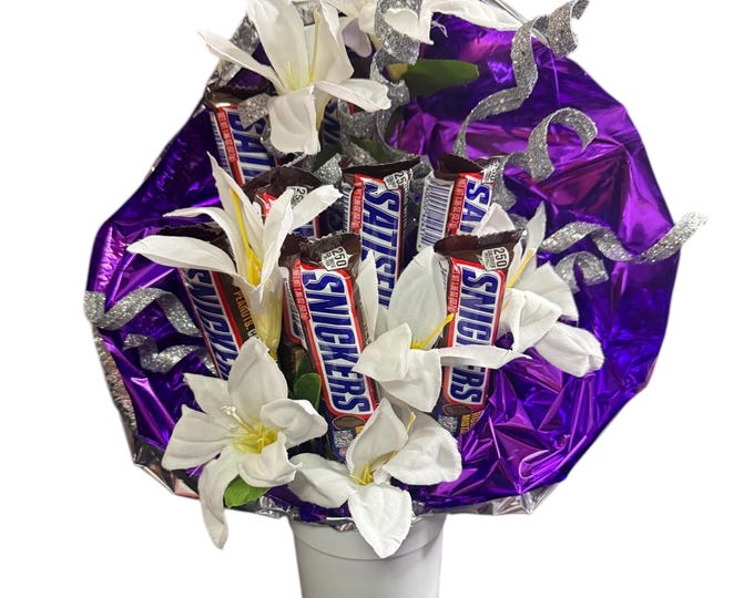 Snickers Candy Bouquet - Etsy