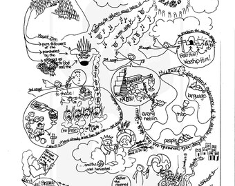 Bible Doodle Study Guide for Revelation 15-16 The 7 Angels | Etsy