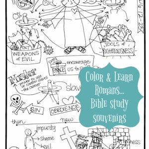 Bible Doodle Study Packet for Romans 5-6 - Etsy
