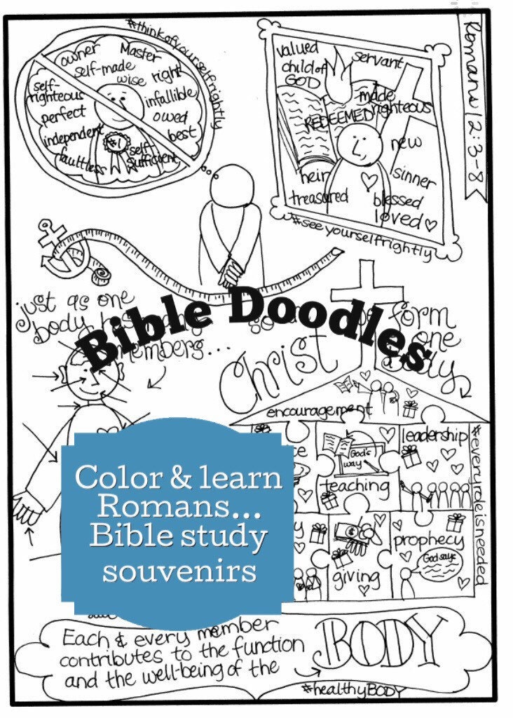 Bible Doodle Study Packet for Romans Doxology & Chapter 12 - Etsy