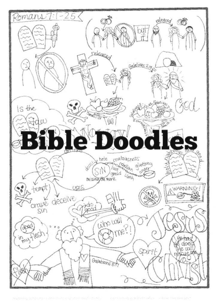 Bible Doodle Study Packet for Romans 7-8 - Etsy