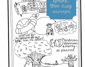 Bible Doodle Study Packet for Romans 1-2 - Etsy