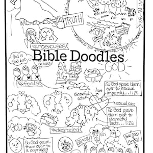 Bible Doodle Study Packet for Romans 1-2 - Etsy