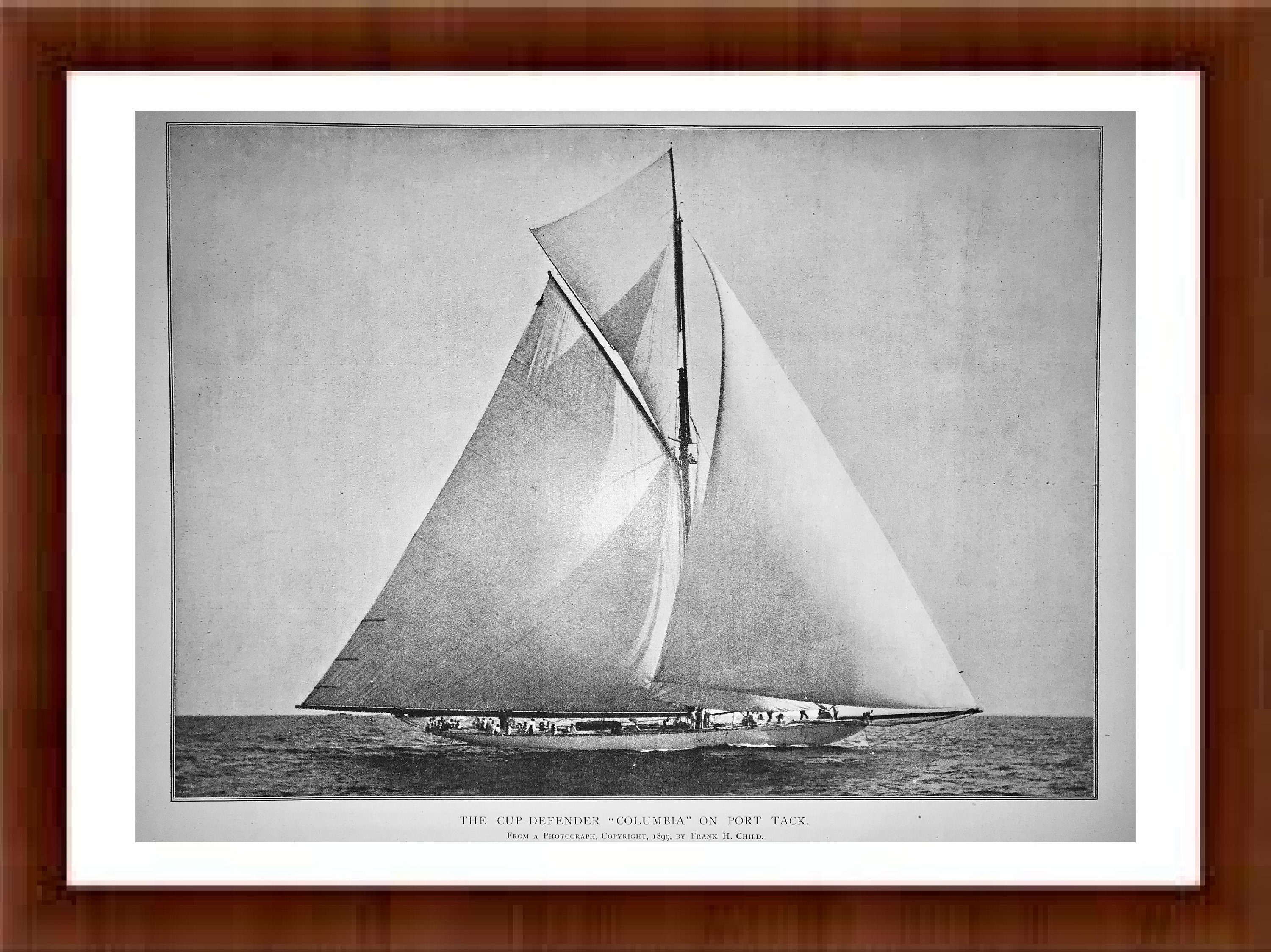 Columbia 1899 yacht America's Cup Sailing Race Digital | Etsy
