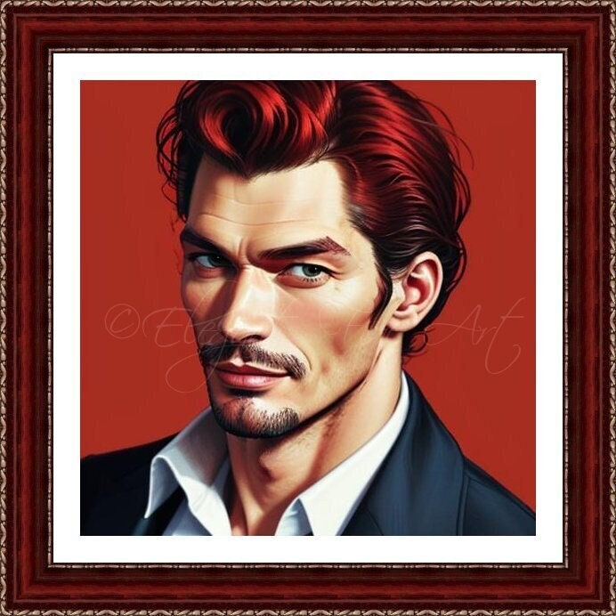 David Gandy Pop Art Print - Digital Download, Wall Art, Portrait Poster ...