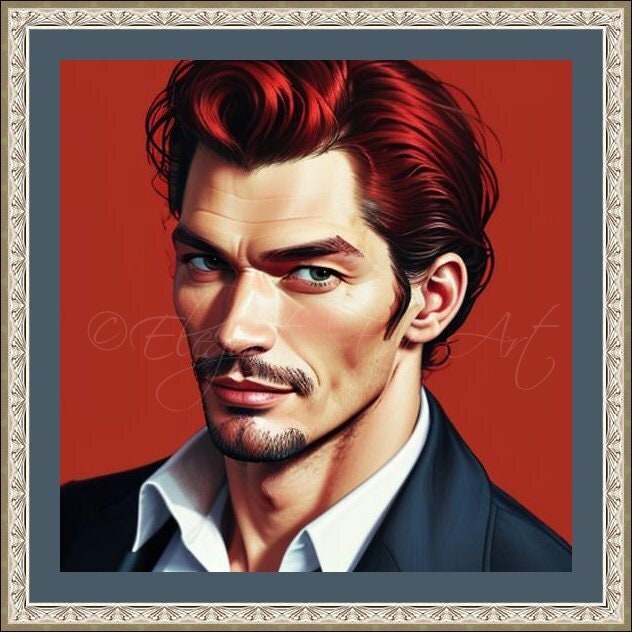 David Gandy Pop Art Print - Digital Download, Wall Art, Portrait Poster ...