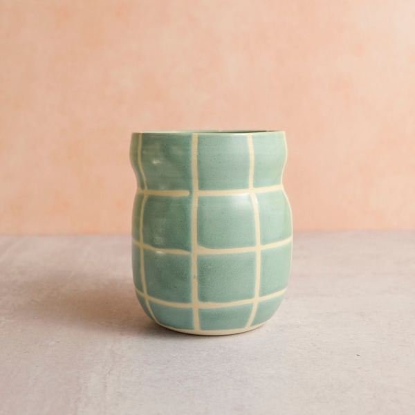 Checkered Vase - Etsy