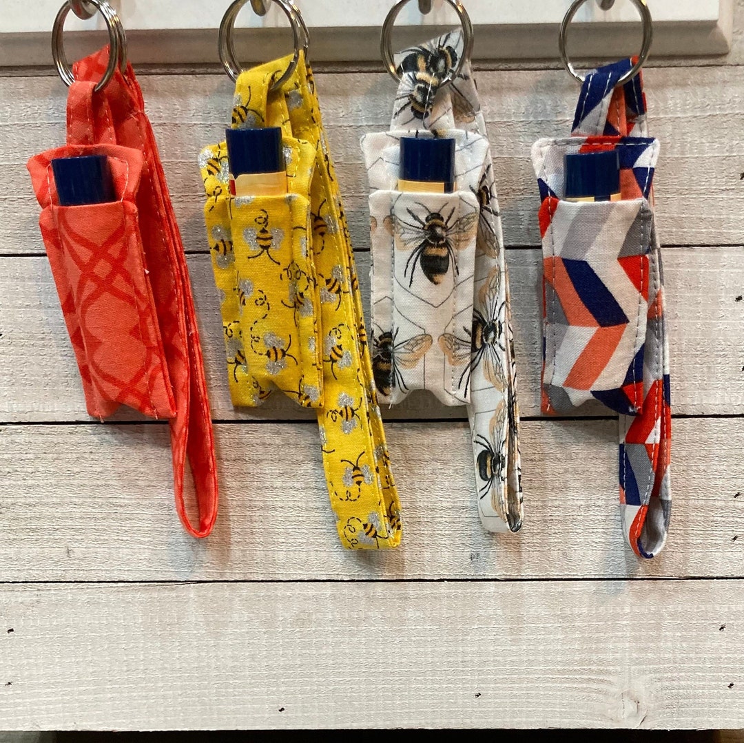 Key Fob and Chapstick Holder Set - Keychain - Chapstick Holders - Etsy