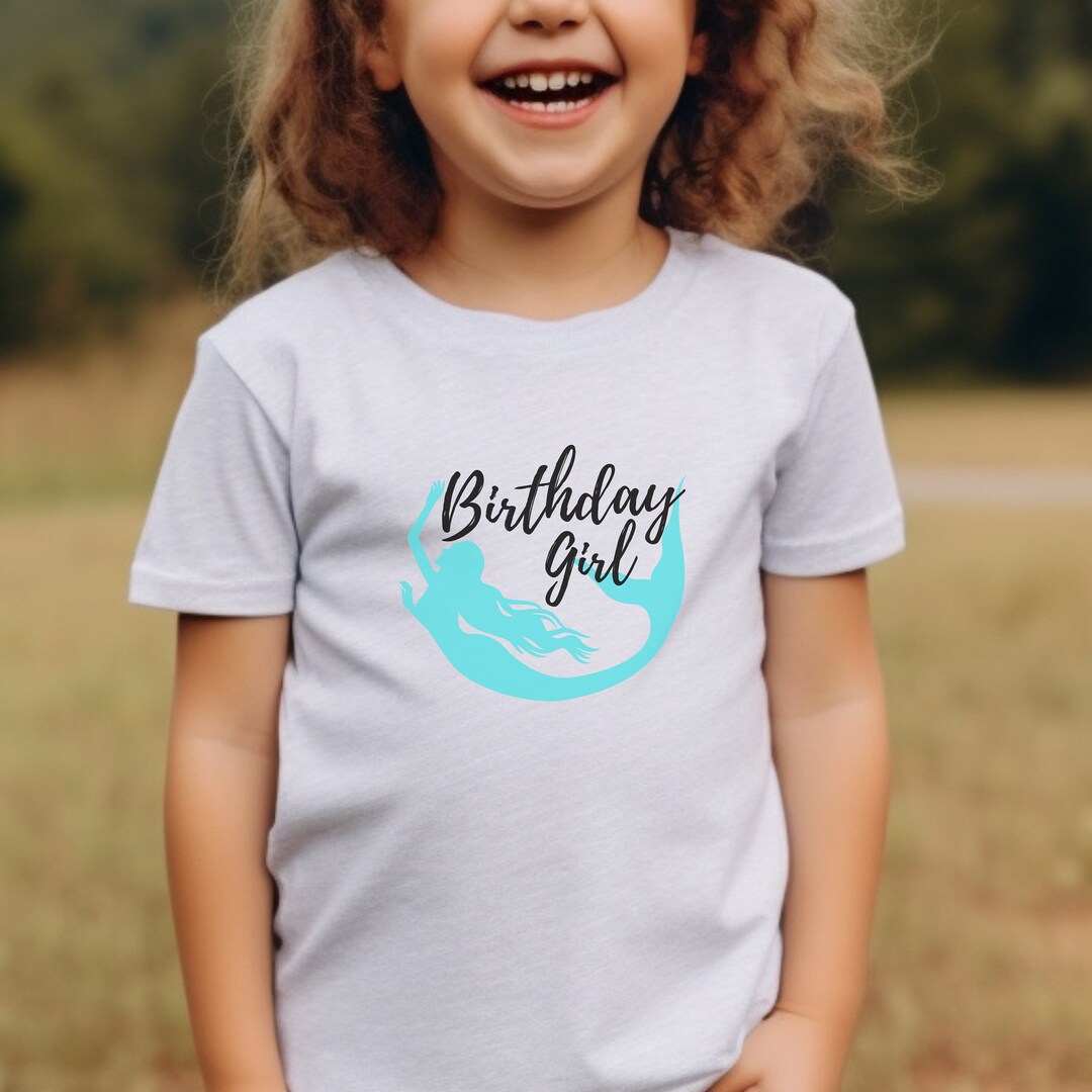 Toddler Birthday Girl Shirt, Mermaid Birthday, Birthday Mermaid ...