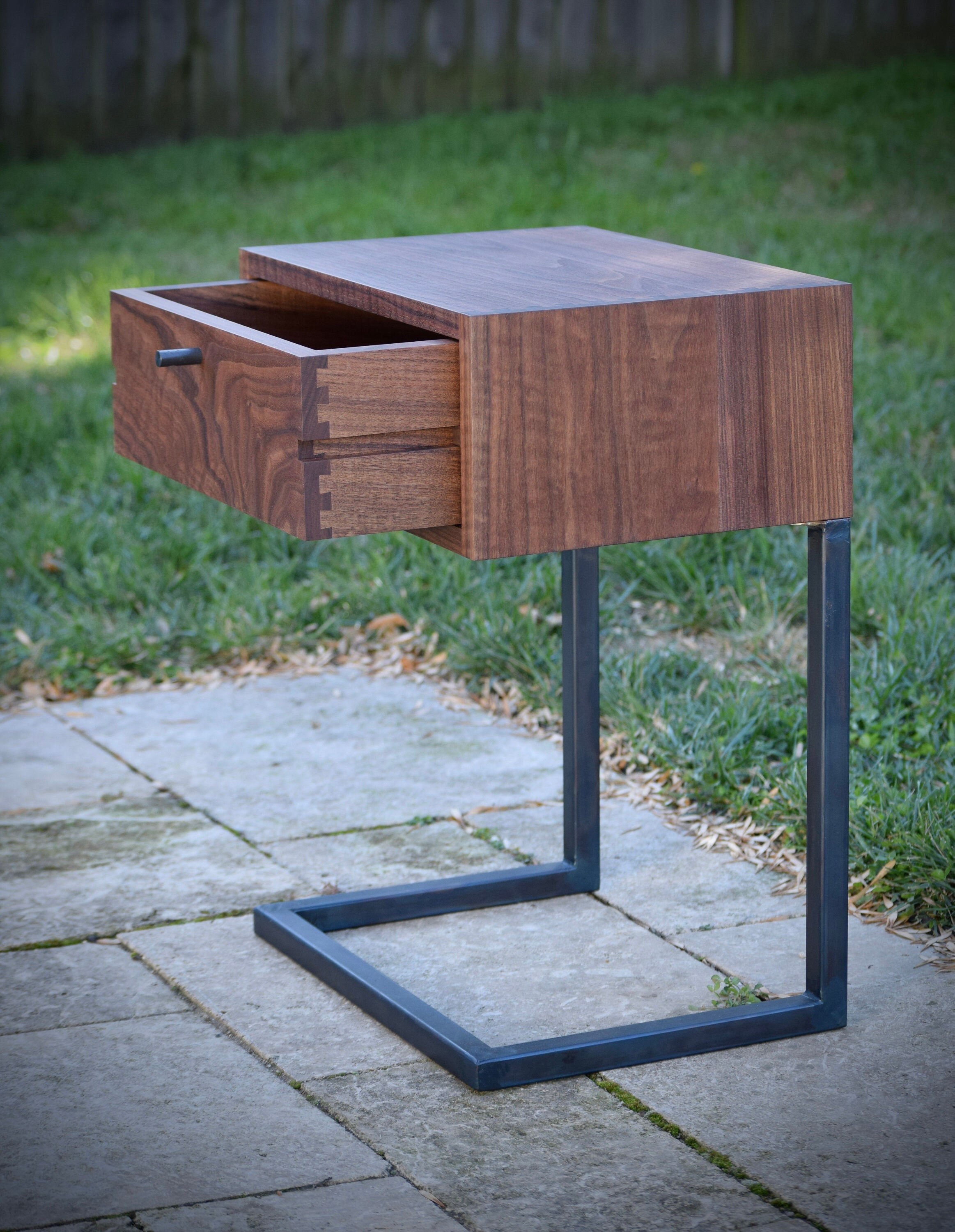 Minimalist Nightstand Minimalist End Table Pictured in - Etsy