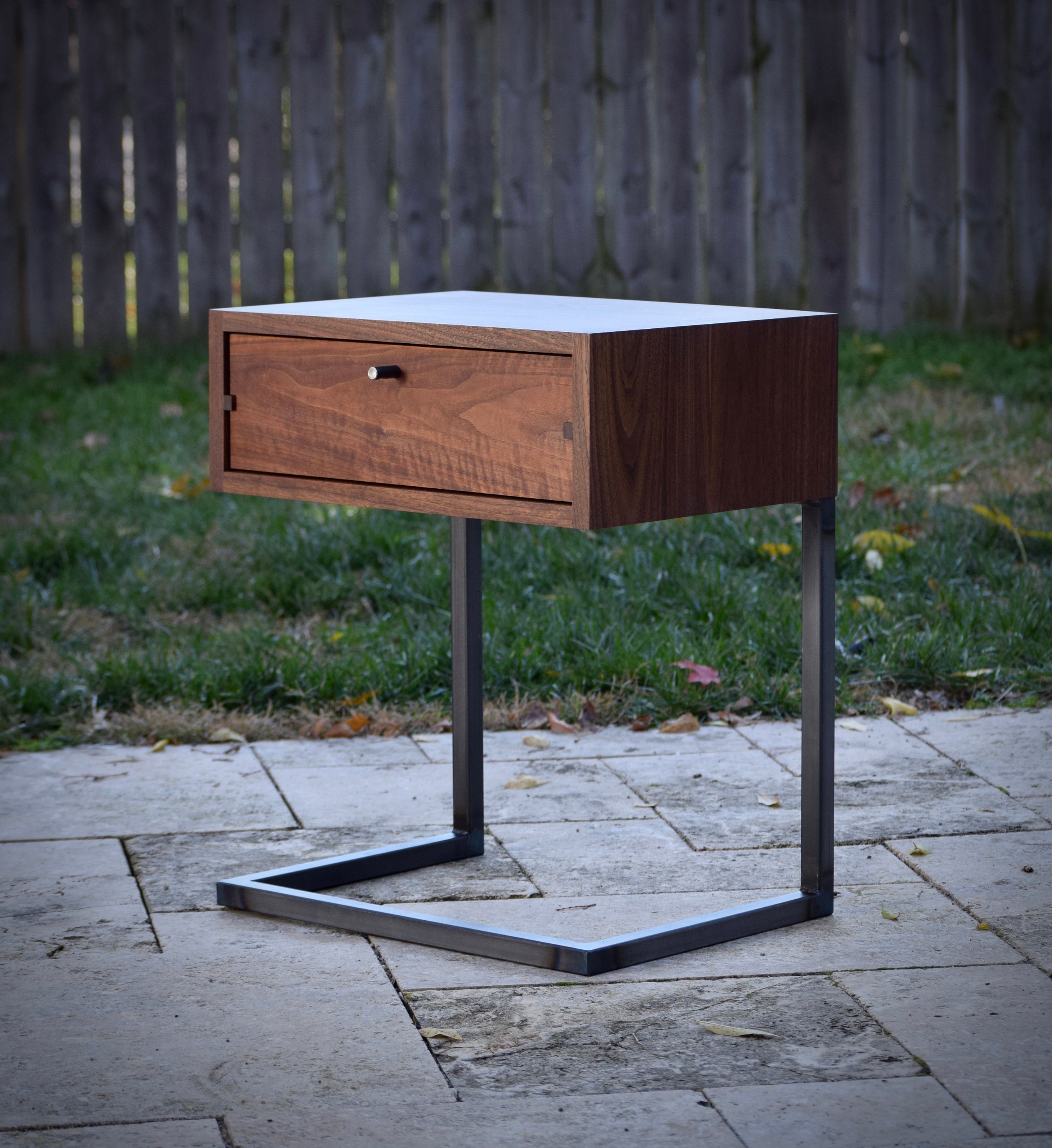 Minimalist Nightstand Minimalist End Table Pictured in - Etsy