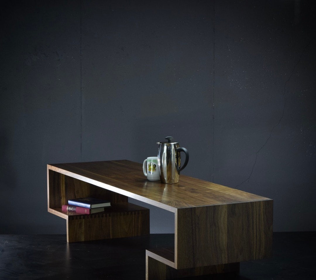 Long Coffee Table - Solid Walnut - Mid Century Coffee Table - MCM ...