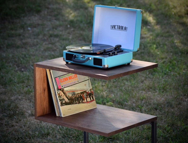 Minimalist Record Player Stand Mid Century Record Player - Etsy