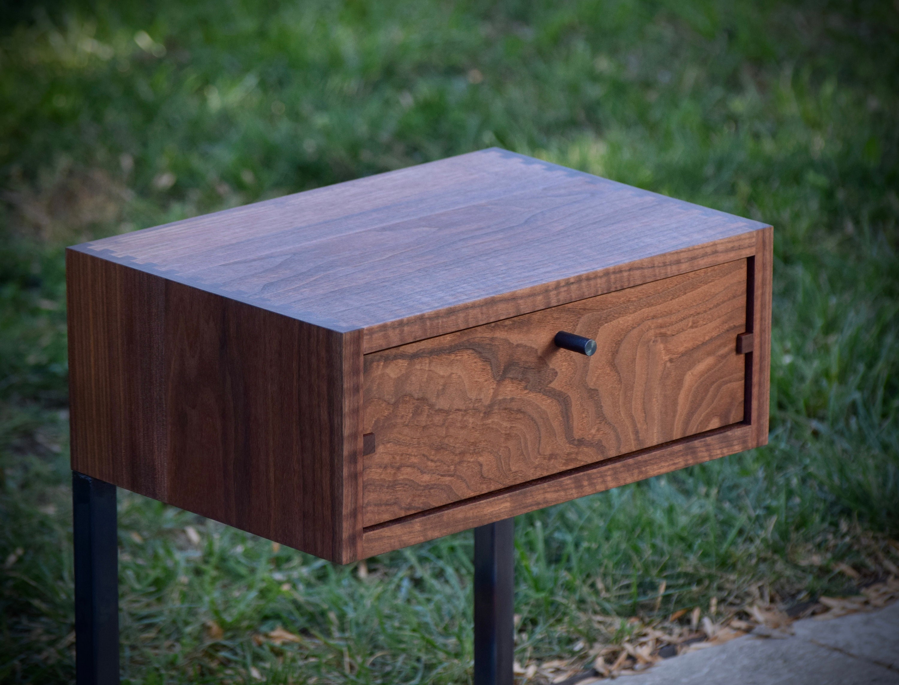 Minimalist Nightstand Minimalist End Table Pictured in - Etsy