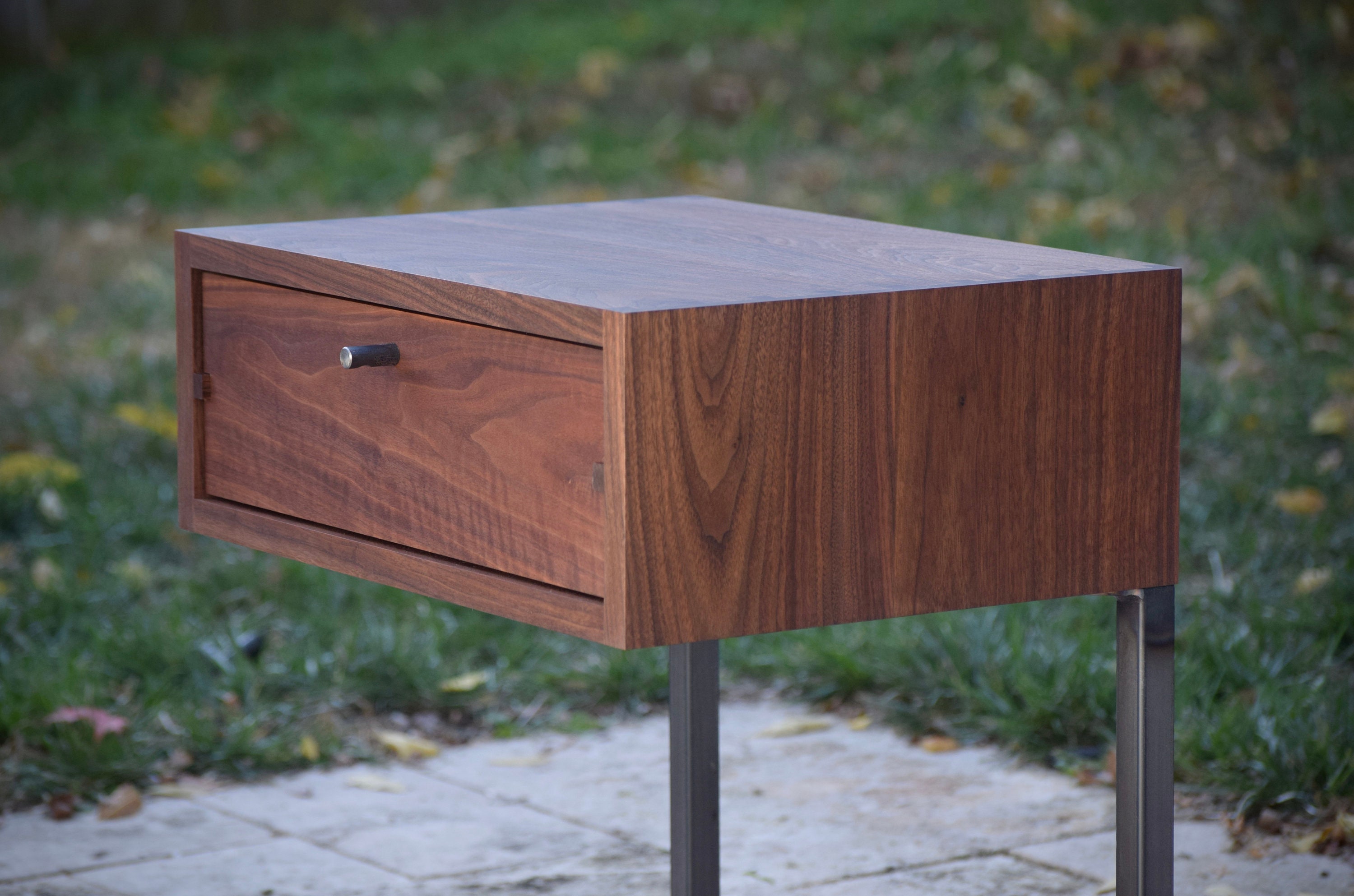 Minimalist Nightstand Minimalist End Table Pictured in - Etsy