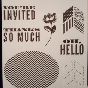 Oh, Hello Clear Mount Stamp Set by Stampin' Up! - Etsy