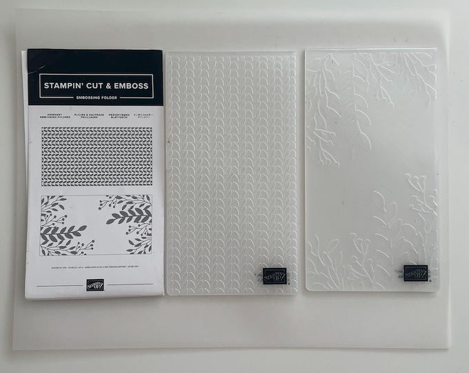 Greenery Mini Embossing Folders From Stampin' Up! - Etsy