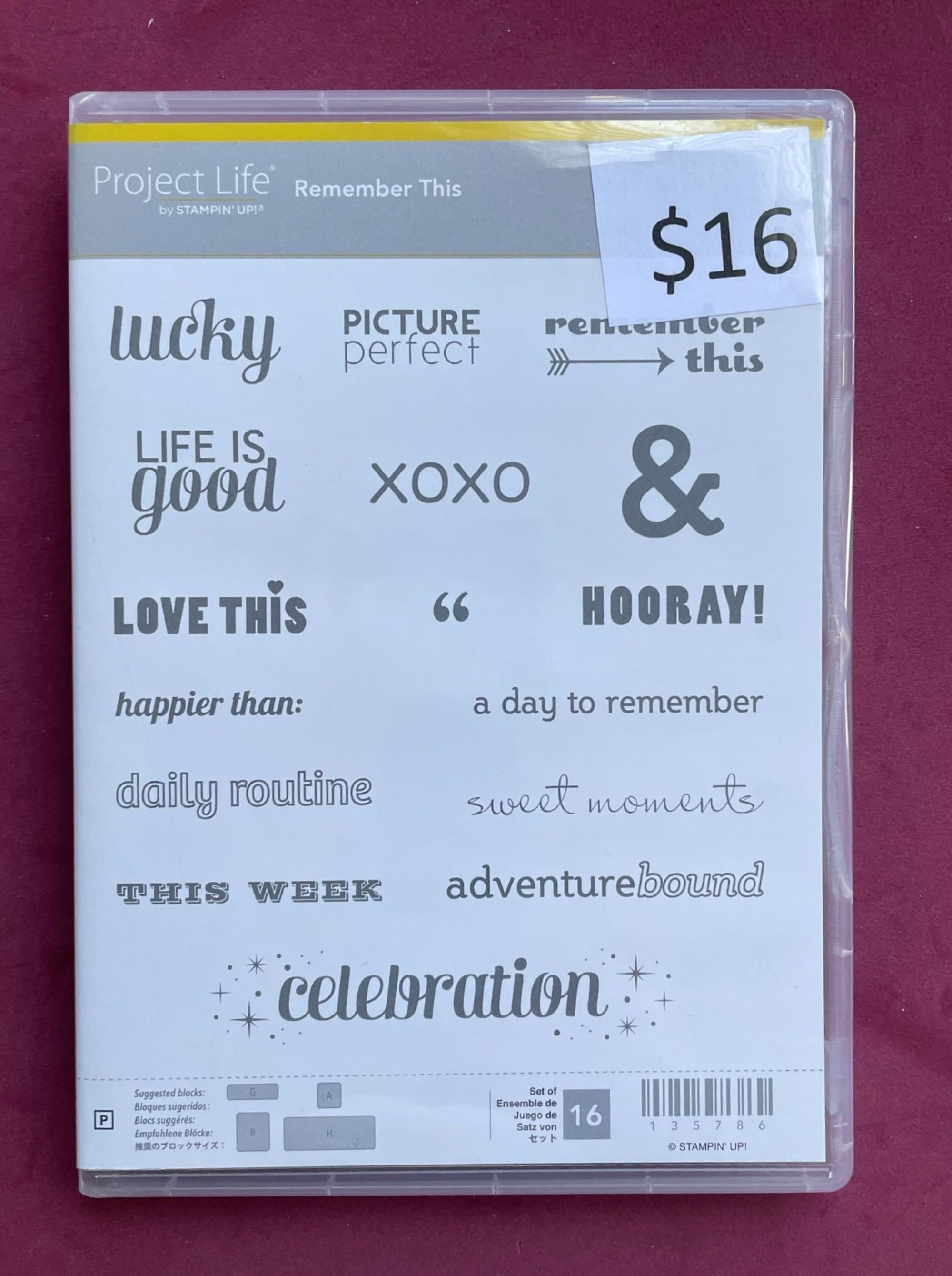 Remember This, Project Life Stamp Set by Stampin' Up! - Etsy