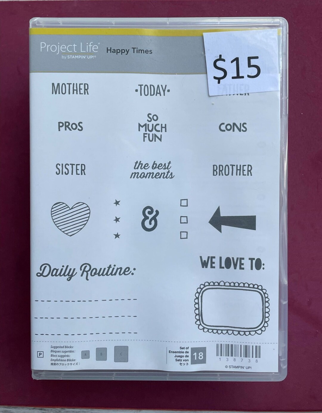 Happy Times-project Life Stamp Set by Stampin' Up! - Etsy