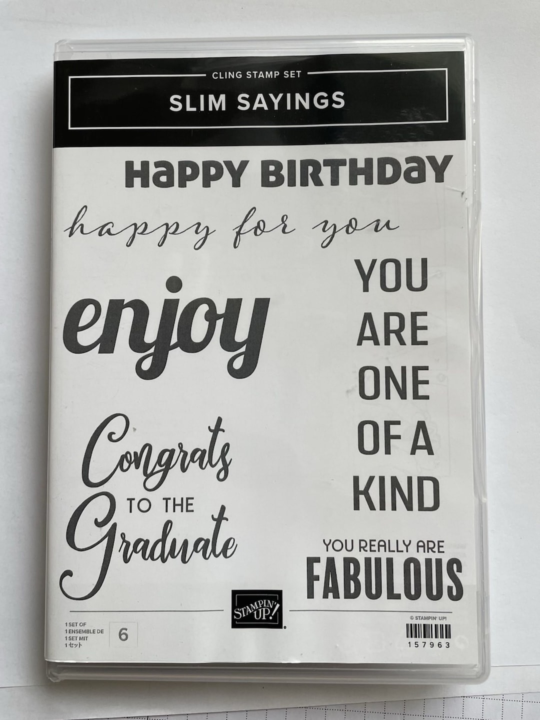 Slim Sayings & Slim Card Dies by Stampin' Up - Etsy