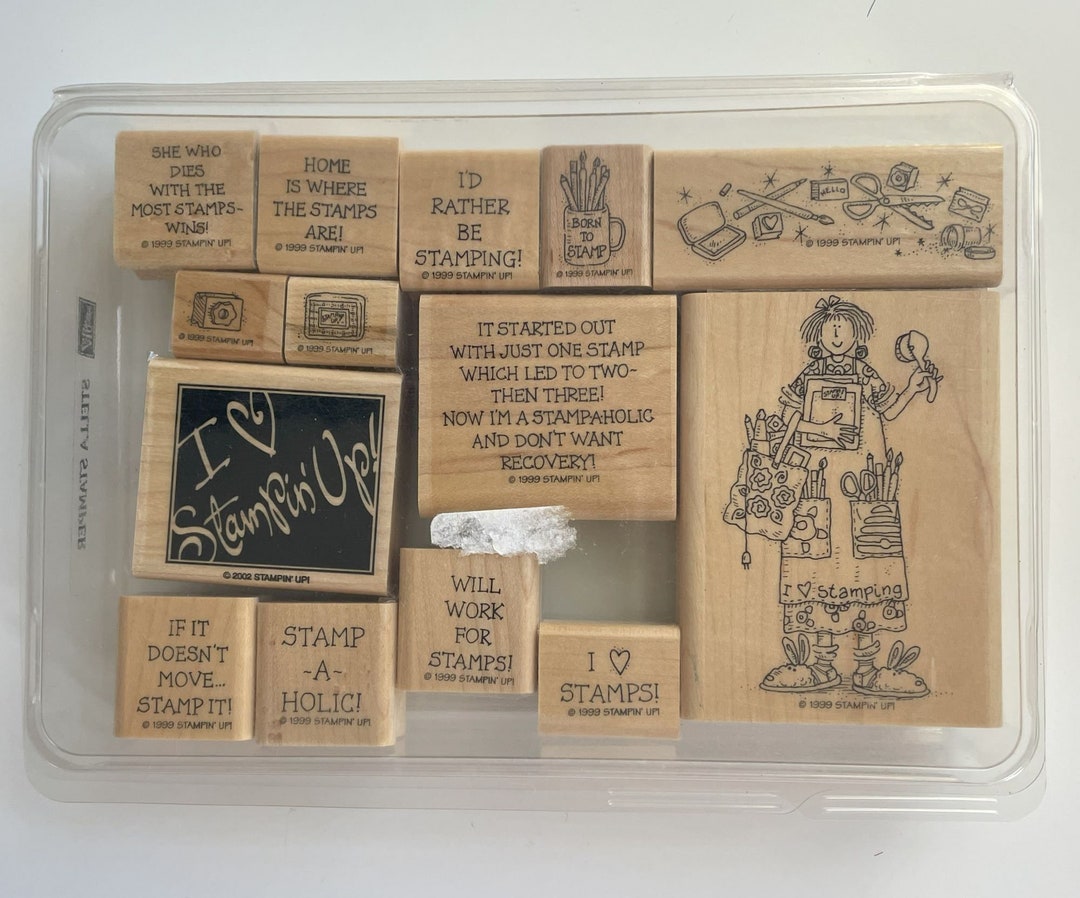 Stella Stamper Wood Mount Stamp Set by Stampin' Up! - Etsy