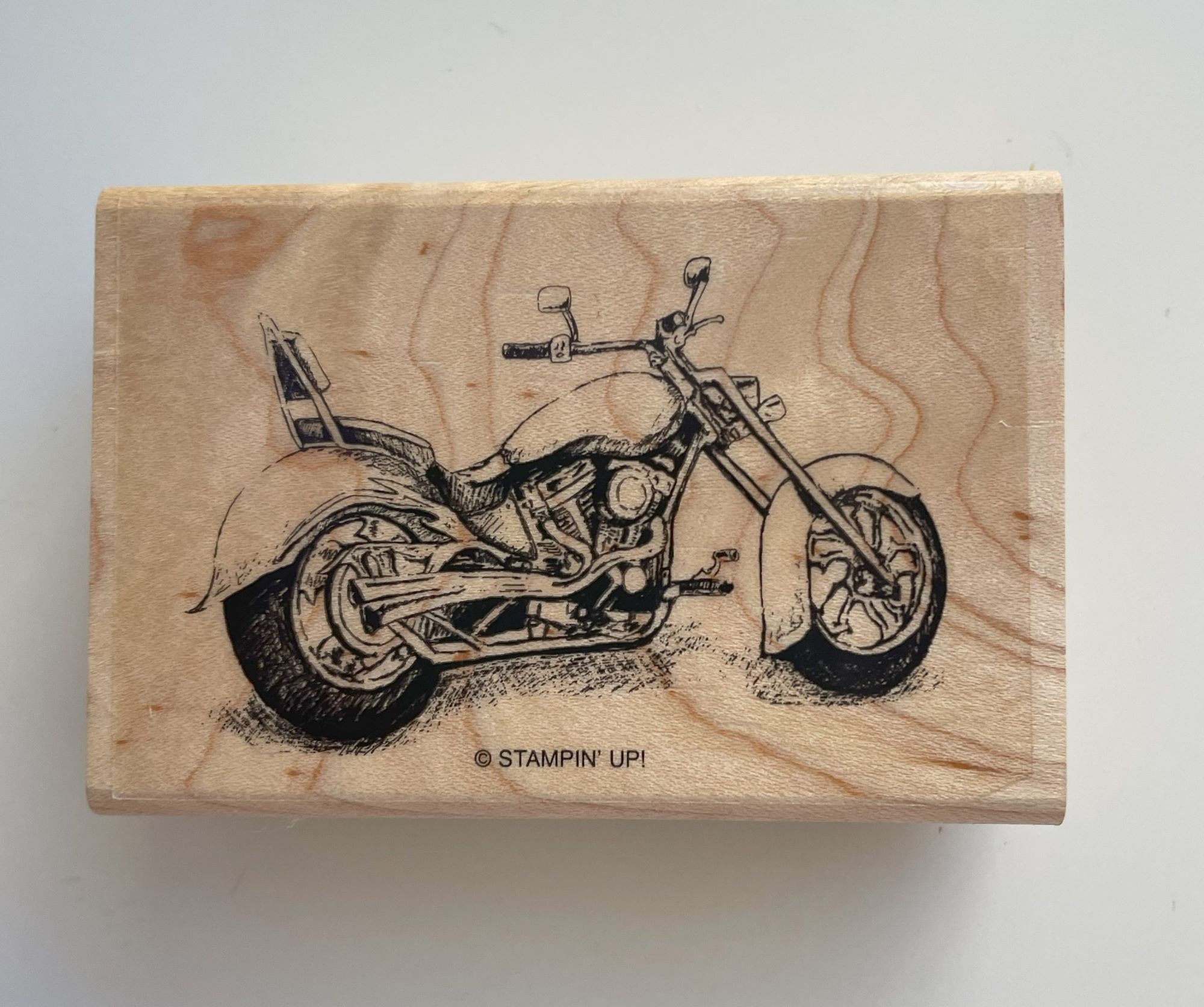 Stampin Up Motorcycle Stamp