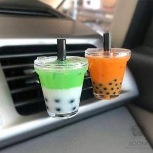 Boba Milk Tea Keychain / Boba Car Accessories/ Bubble Tea - Etsy