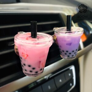 Boba Milk Tea Keychain / Boba Car Accessories/ Bubble Tea Drink ...