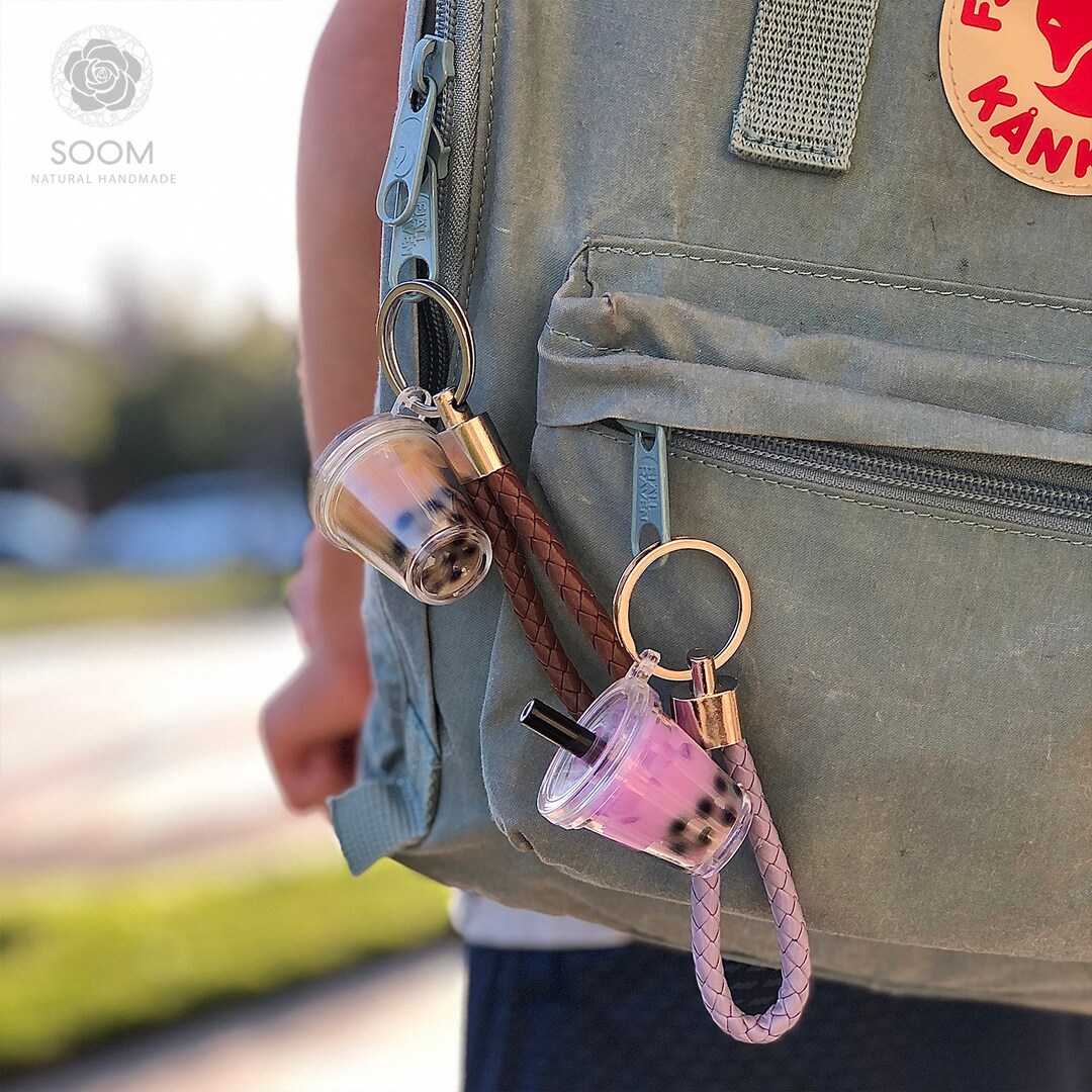 Boba Milk Tea Keychain / Boba Car Accessories/ Bubble Tea Drink ...