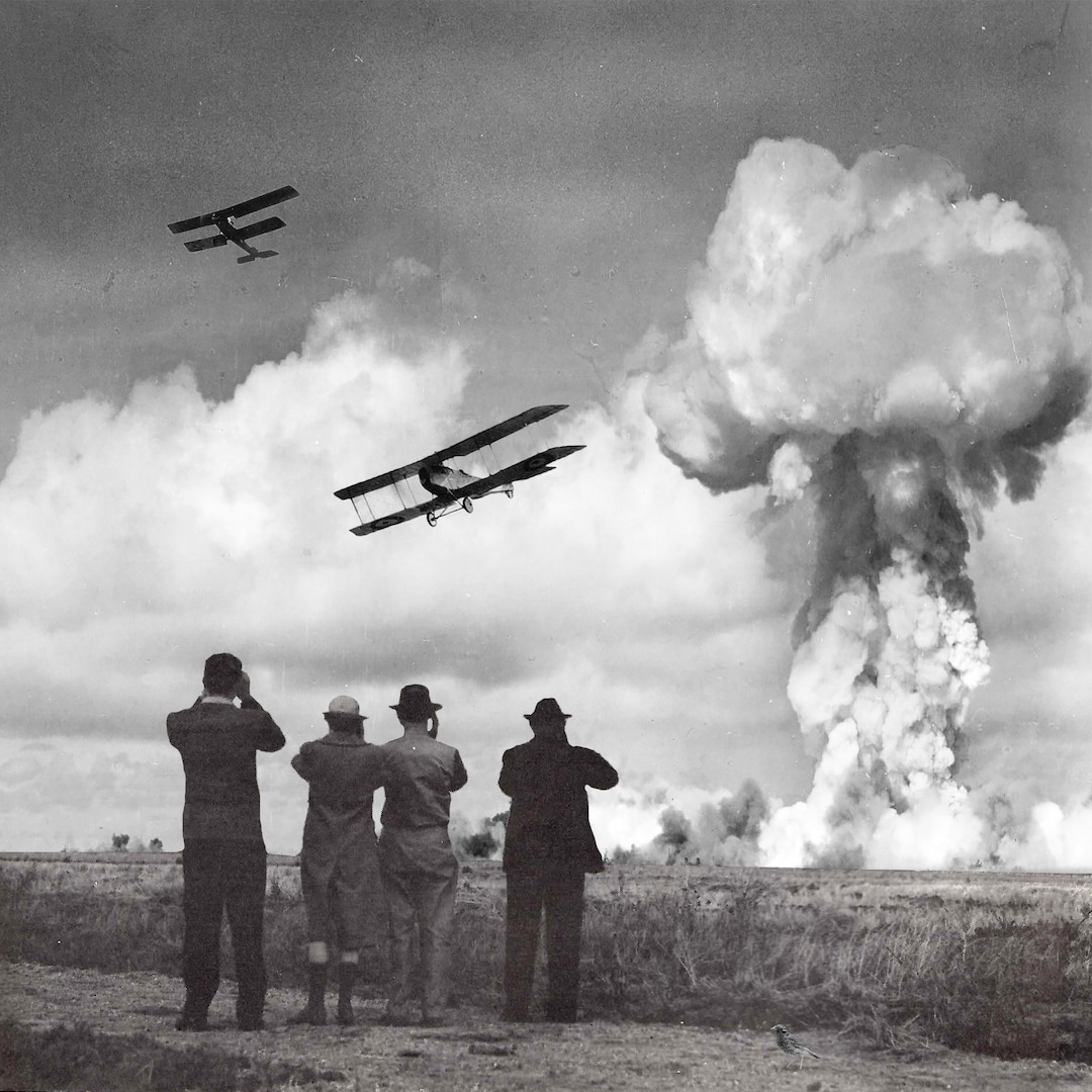 Atomic Bomb Art Collage Print - Etsy