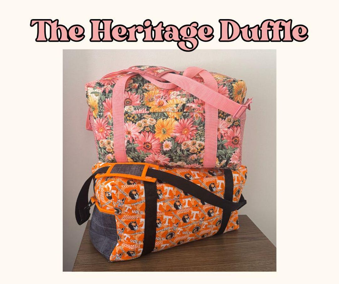 Heritage Duffle Bag, Sewing Pattern + Video, PDF File, Instant Download ...