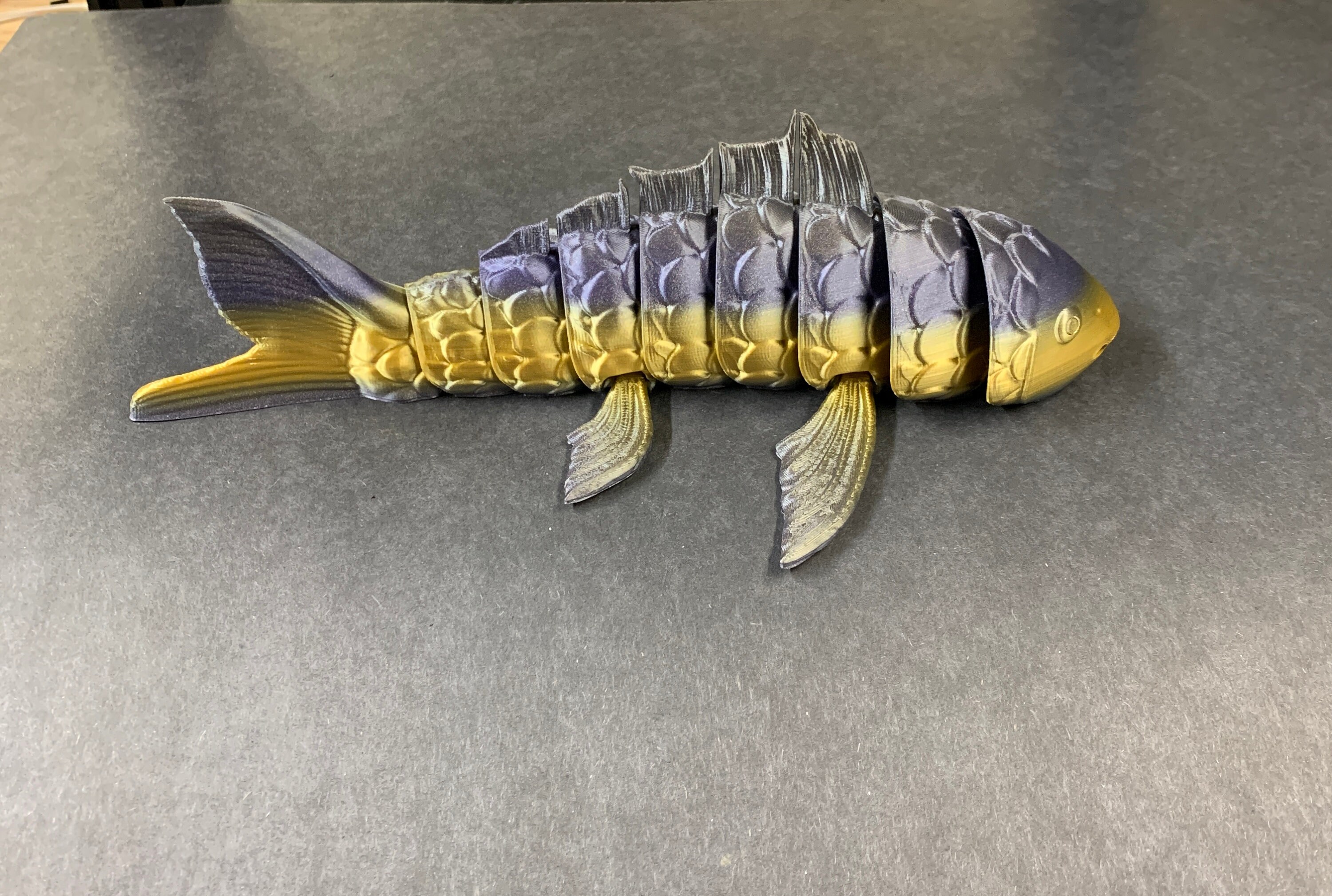Koi Fish 3d Printed Articulated Flexible Custom Fidget New Zealand ...