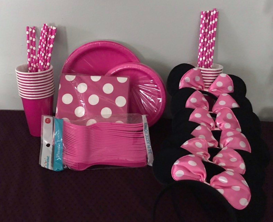 Minnie Mouse Birthday Party, Minnie Mouse Party Supplies, Minnie Mouse ...