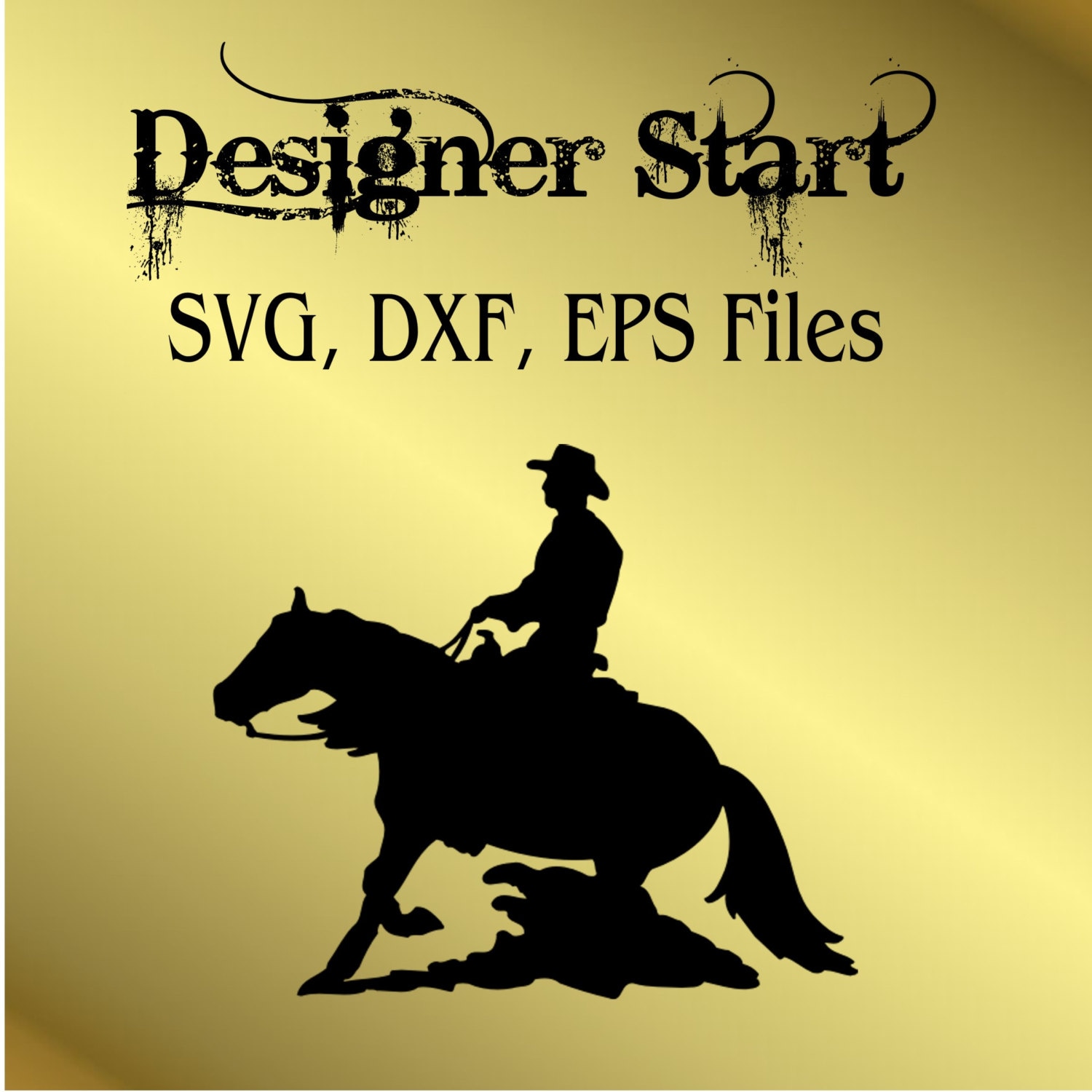 Western Reiner Reining Sihouette Svg Cutting File Cricut Cowboy Rodeo ...