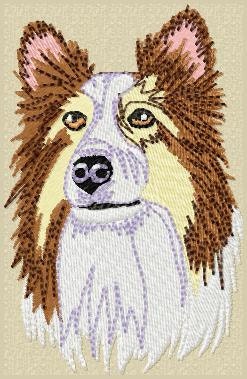 Sheltie Collie Canine Embroidery Machine Design File Support Guide ...
