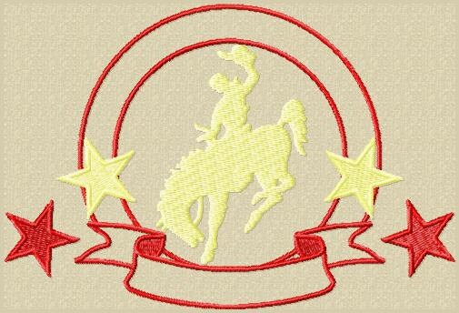 Rebel Rider Saddle Bronc Embroidery Machine Design Rodeo Western 5.2 X ...