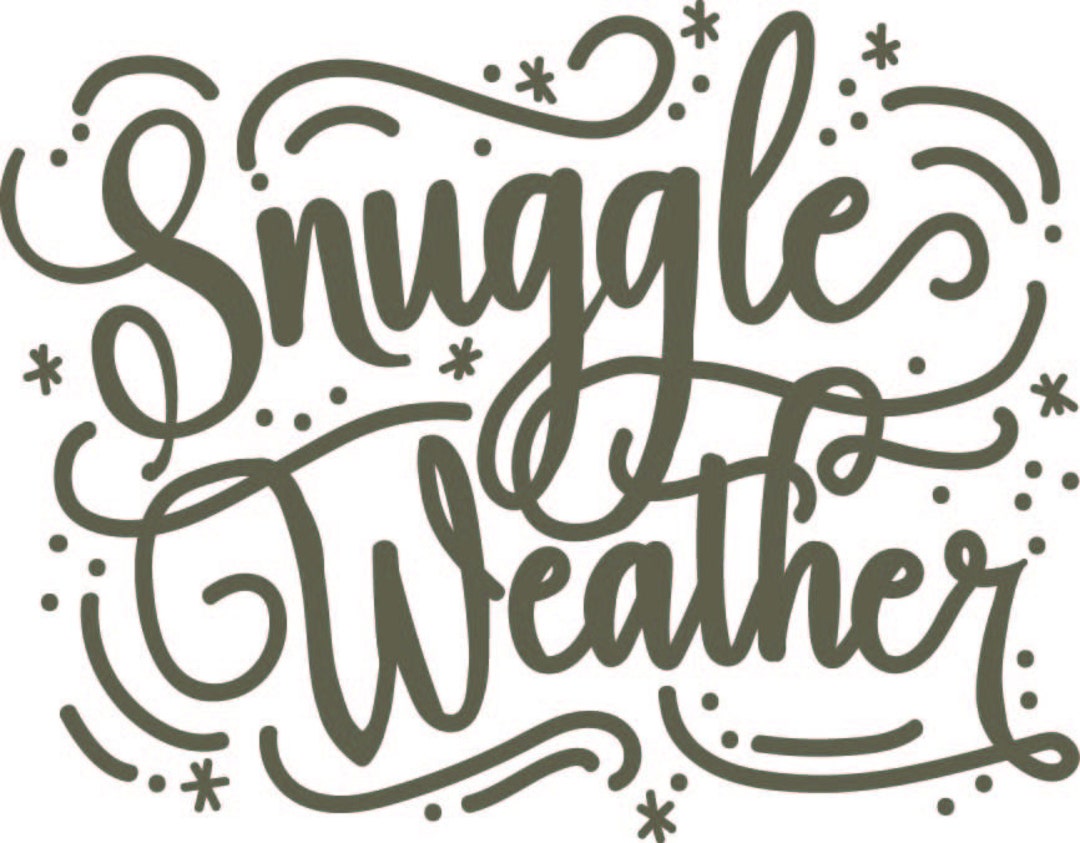 Snuggle Weather Svg Vector Art Silhouette Cricut Cutting File Fall ...